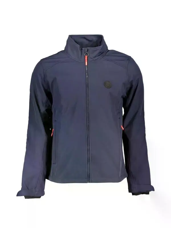 GIAN MARCO VENTURI VINTAGE Logo-patch Zip-up Jacket