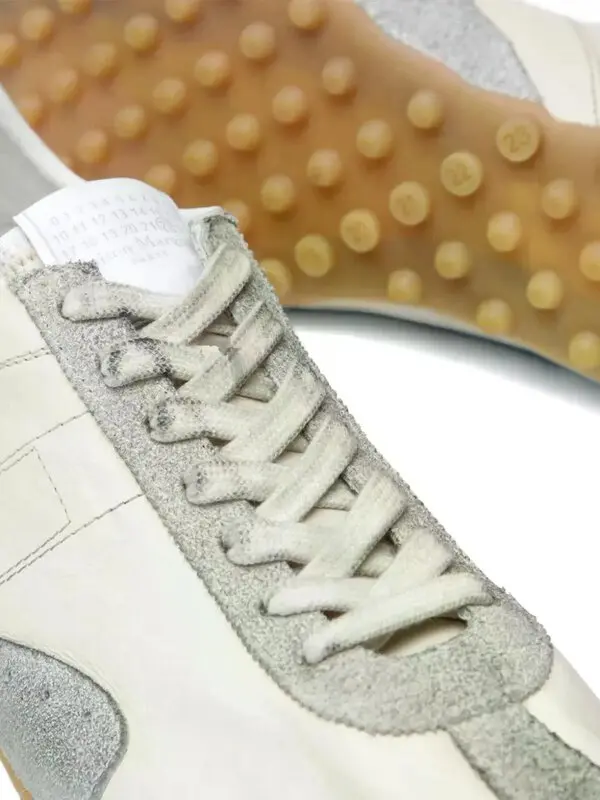 MAISON MARGIELA Sprinters Panelled Leather Sneakers - Neutrals
