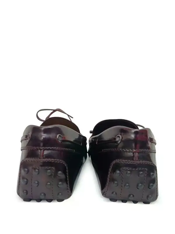 TOD'S Bow Brushed Moccasins