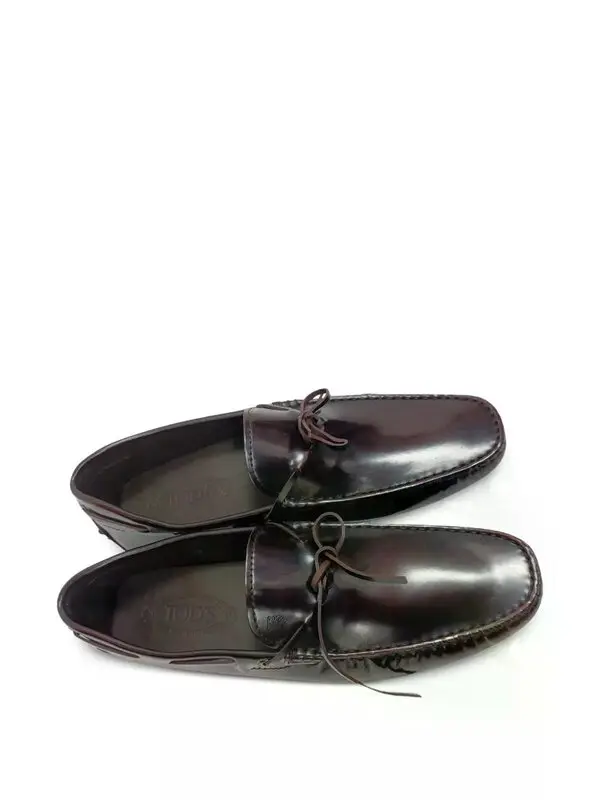 TOD'S Bow Brushed Moccasins