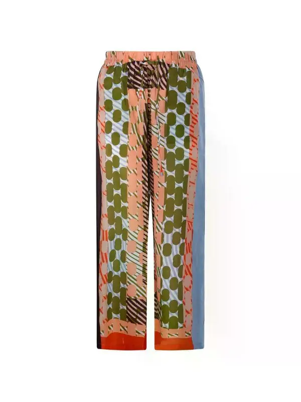 MAPOÉSIE Abstract-print Trousers