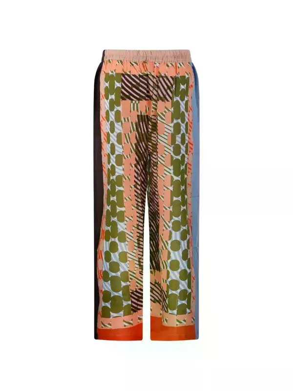 MAPOÉSIE Abstract-print Trousers