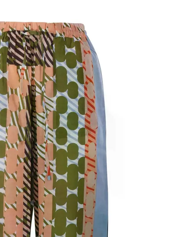 MAPOÉSIE Abstract-print Trousers