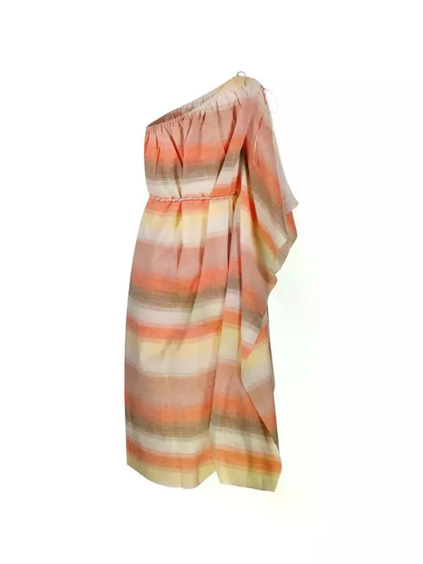 MAPOÉSIE Enna Horizon One-shoulder Striped Dress