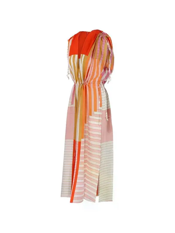 MAPOÉSIE Ziggy Riviera Striped Patchwork Dress