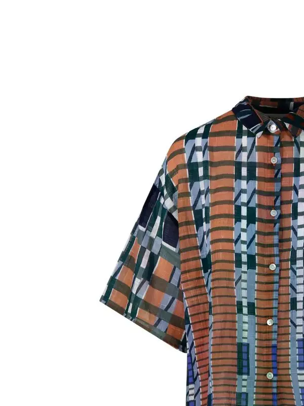 MAPOÉSIE Checked Short-sleeve Shirt