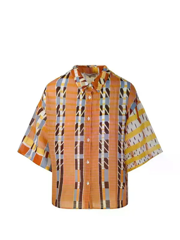 MAPOÉSIE Andrew Utopie Geometric-print Shirt