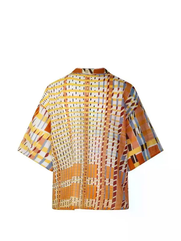 MAPOÉSIE Andrew Utopie Geometric-print Shirt