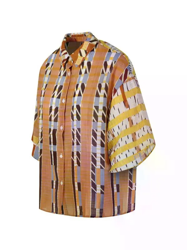 MAPOÉSIE Andrew Utopie Geometric-print Shirt