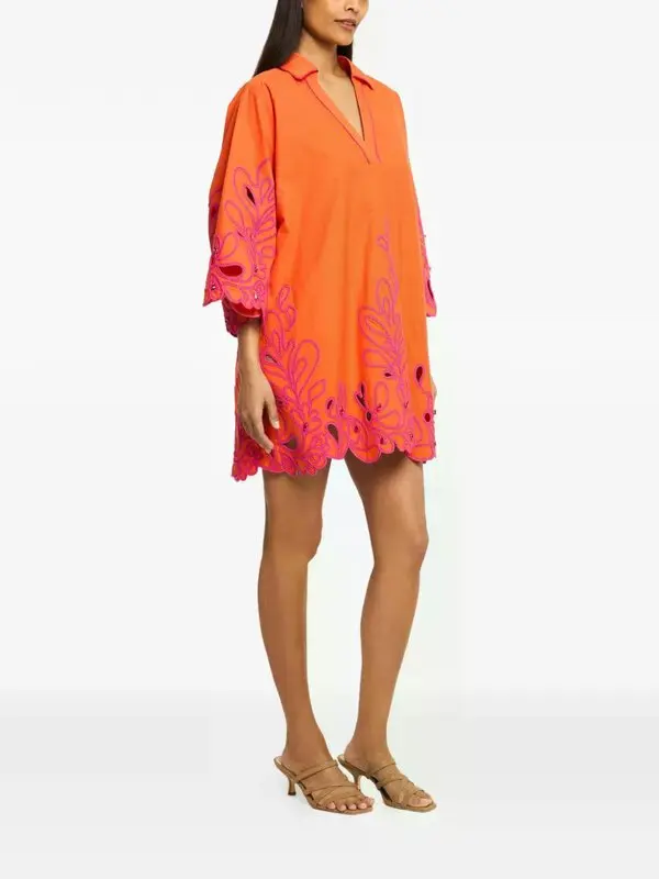 Cinq À Sept Paisley Bloom Embroidered Kaftan