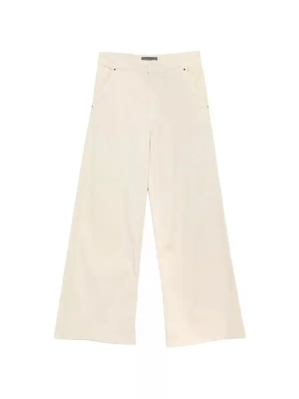 Lorena Antoniazzi Logo-patch Wide-leg Trousers