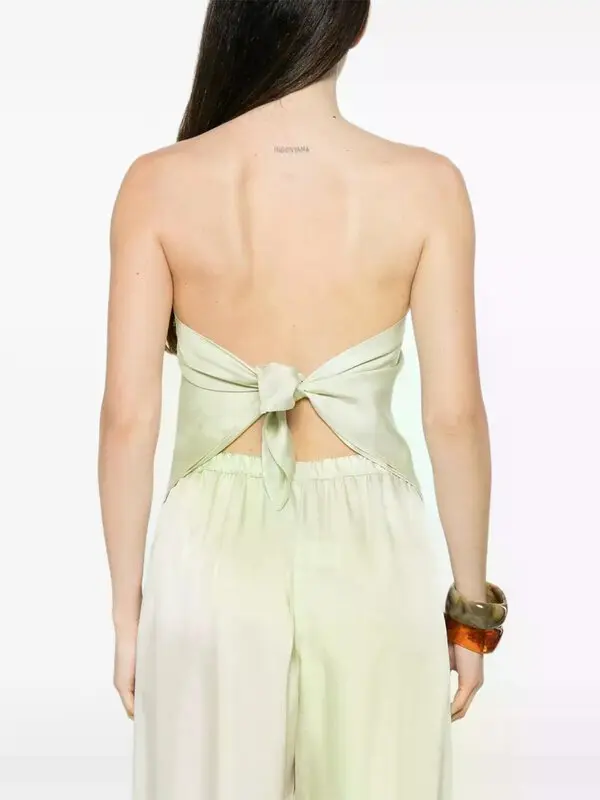 Enza Costa Strapless Scarf-hem Top