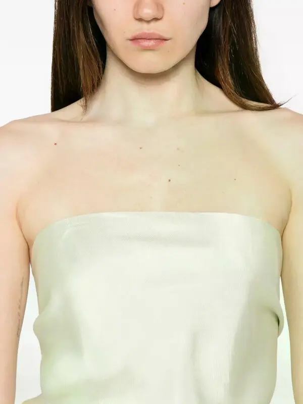 Enza Costa Strapless Scarf-hem Top