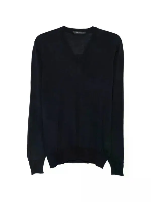 Tagliatore Xavier V-neck Sweater - Blue