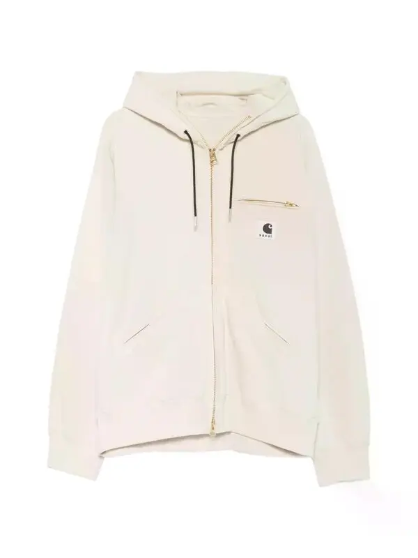 Sacai X Carhartt Logo-patch Hoodie