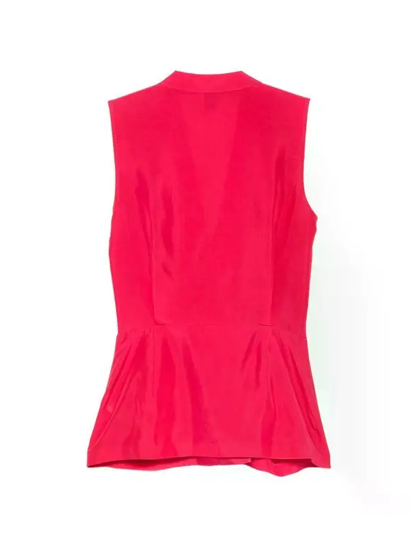Paul Smith Tie-waist Silk Top - Red
