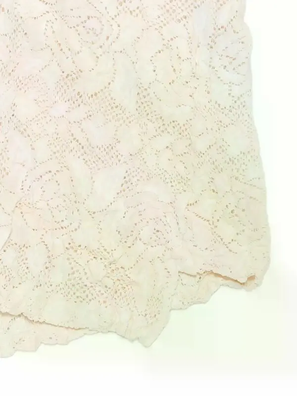 Comme Des Garçons Floral-lace Sleeveless Top