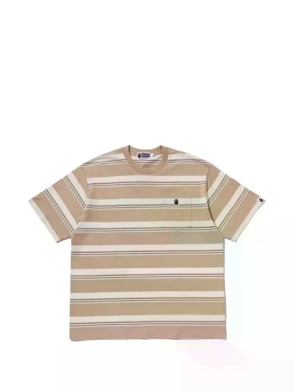 A BATHING APE Striped T-shirt - Neutrals