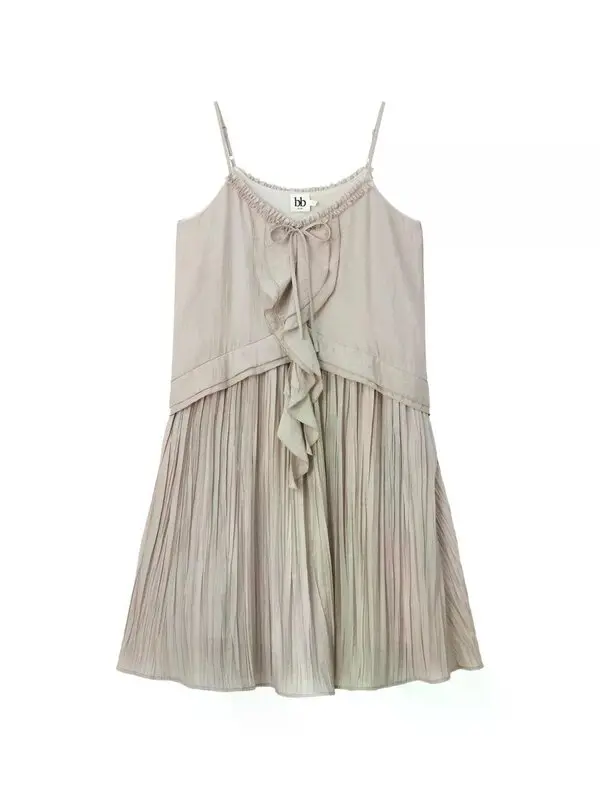 B+AB Ruffled Pleated Mini Dress