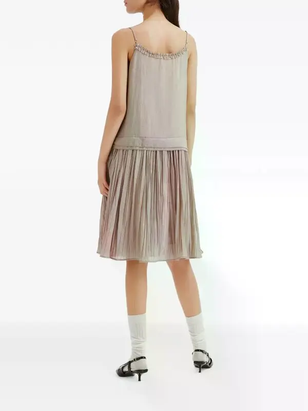 B+AB Ruffled Pleated Mini Dress