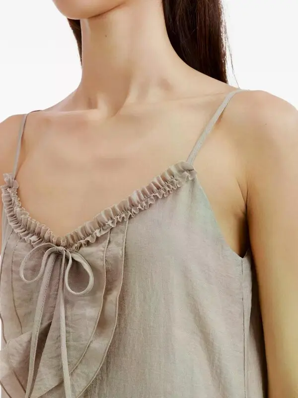 B+AB Ruffled Pleated Mini Dress