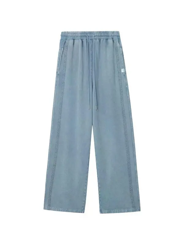 MINI CREAM Lace-trim Drawstring Trousers