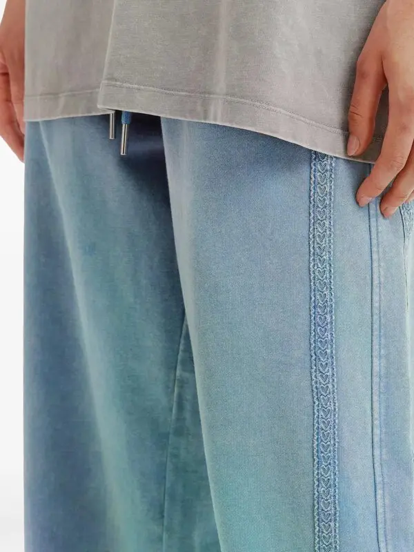 MINI CREAM Lace-trim Drawstring Trousers