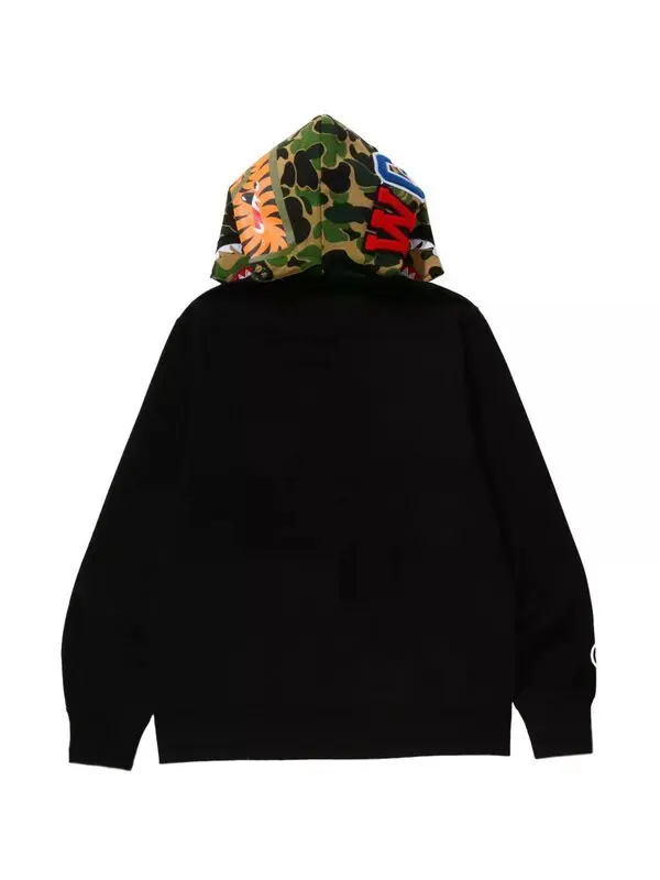 A BATHING APE Camouflage-print Hoodie - Black