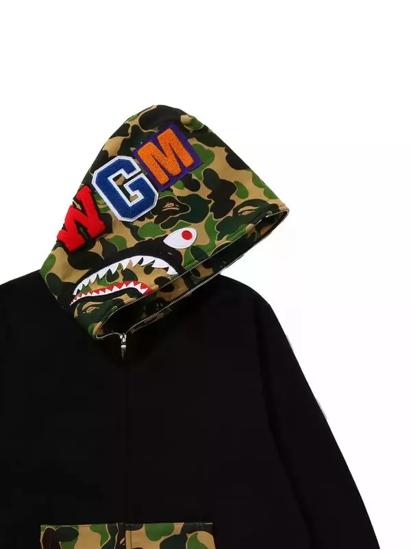 A BATHING APE Camouflage-print Hoodie - Black
