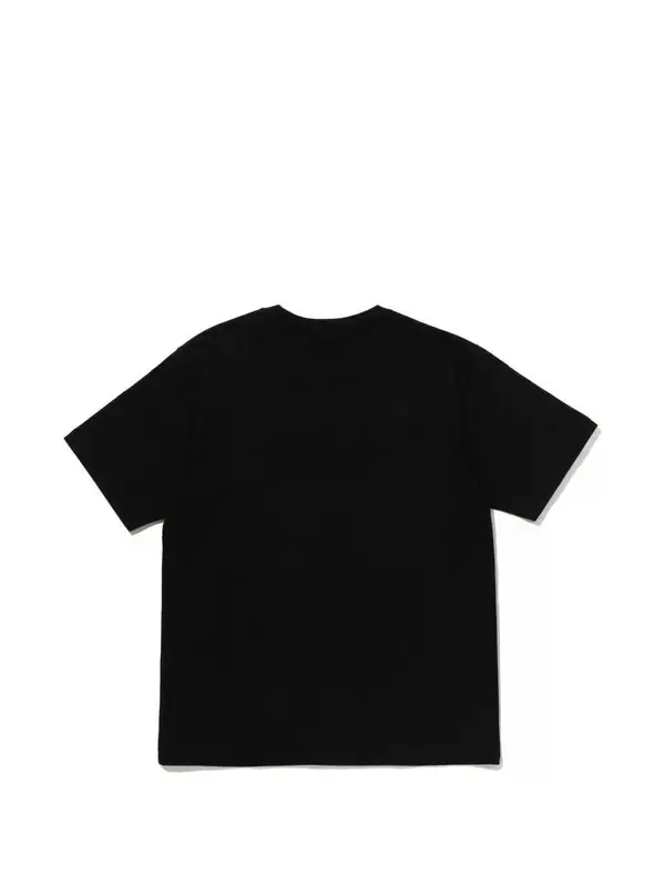 A BATHING APE Glitch Woodlandg Camo-print Logo-print T-shirt - Black