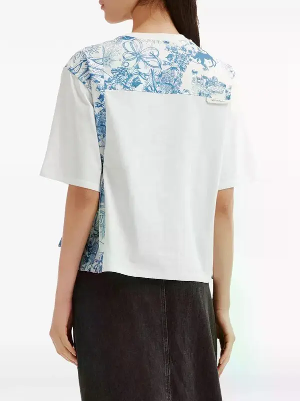 MUSIUM DIV. Pleated-hem T-shirt