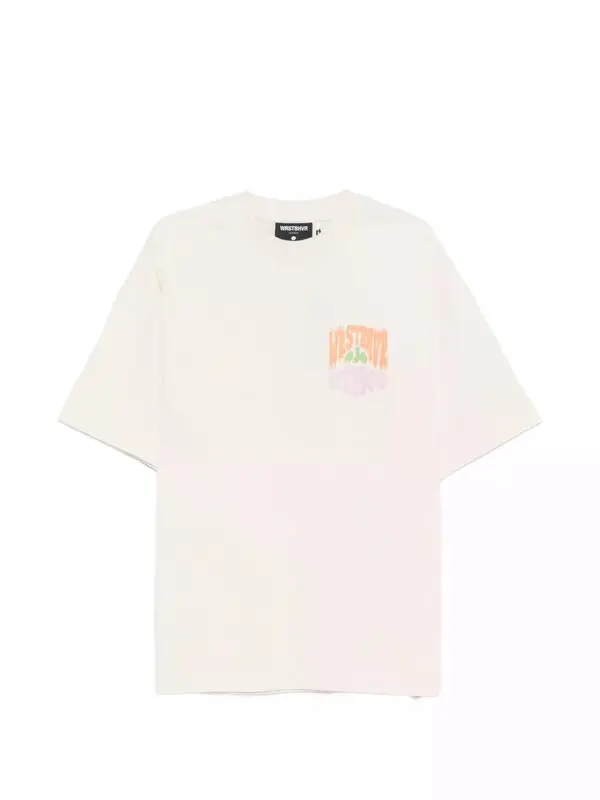 WRSTBHVR Graphic-print Cotton T-shirt - White
