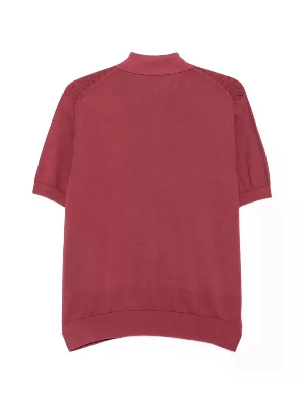 Fedeli Textured-knit Short-sleeve Polo Shirt