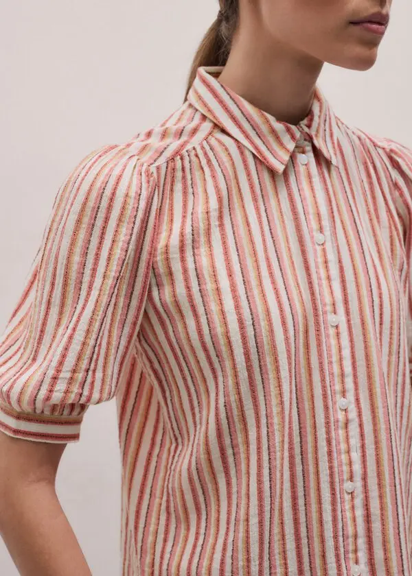 ME+EM Cotton Stripe Blouse