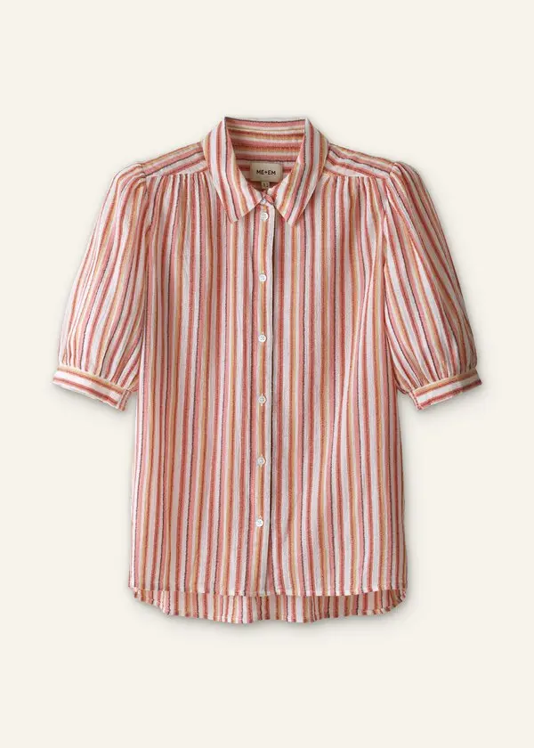 ME+EM Cotton Stripe Blouse