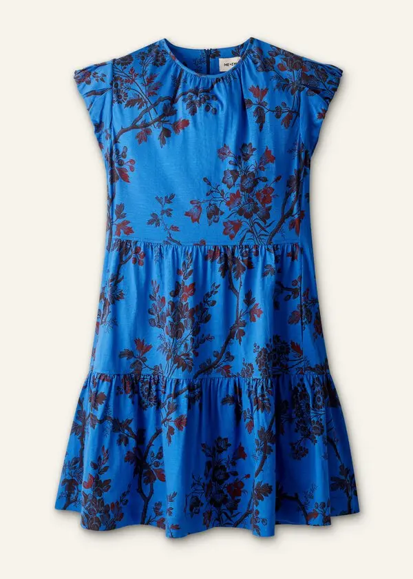ME+EM Botanical Tiered Short Dress