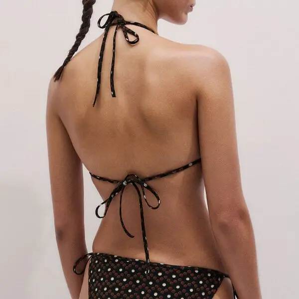 ME+EM Printed Triangle Bikini Top