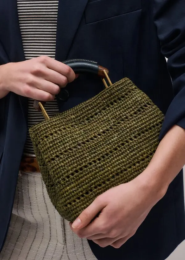 ME+EM Raffia Mini Day Bag