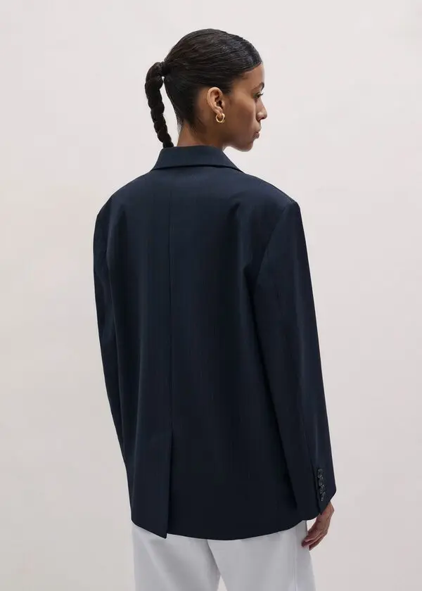 ME+EM Pinstripe Oversized Blazer
