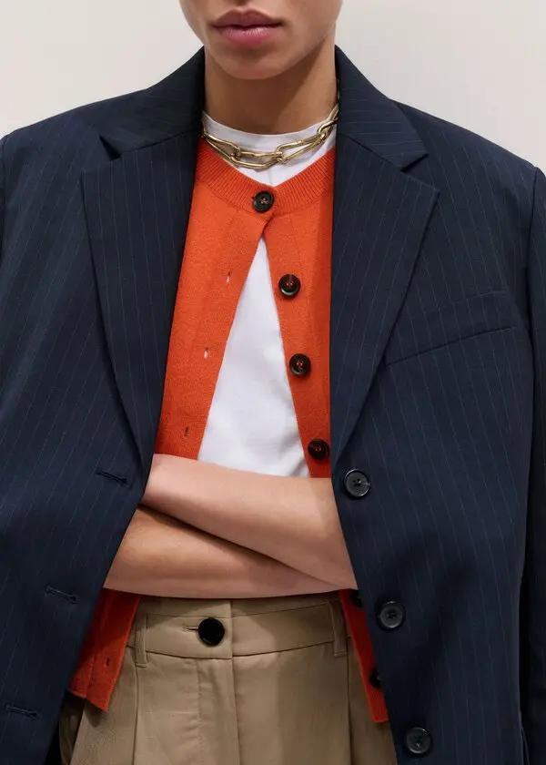 ME+EM Pinstripe Oversized Blazer