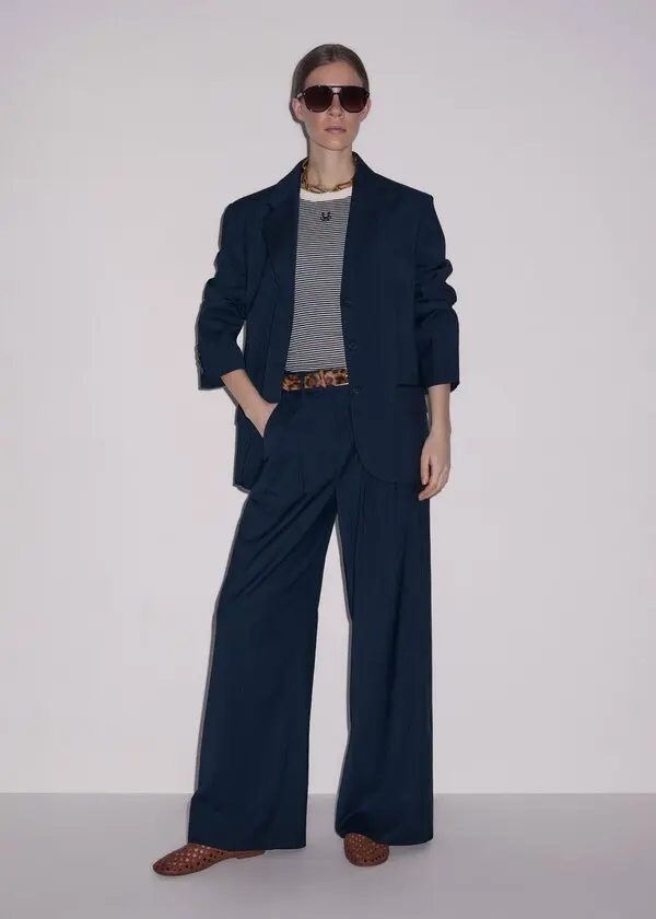 ME+EM Pinstripe Oversized Blazer