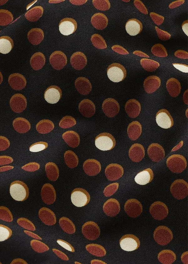 ME+EM Printed Ruched Swimsuit - Cinnamon Multi