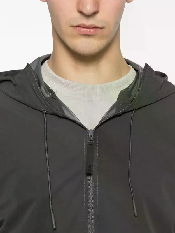 Rains Mito Hooded Touch-strap Jacket - Grey