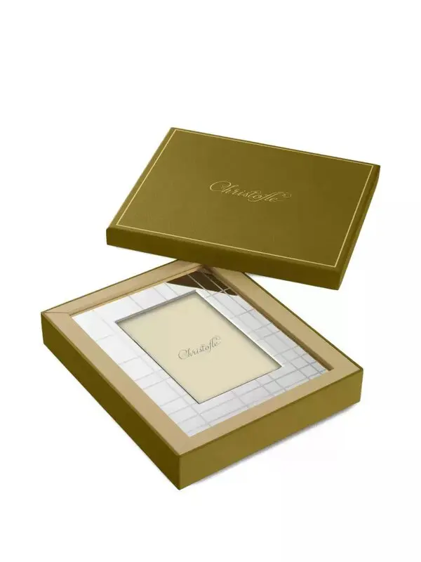 Christofle Graphik Engraved Picture Frame - Silver