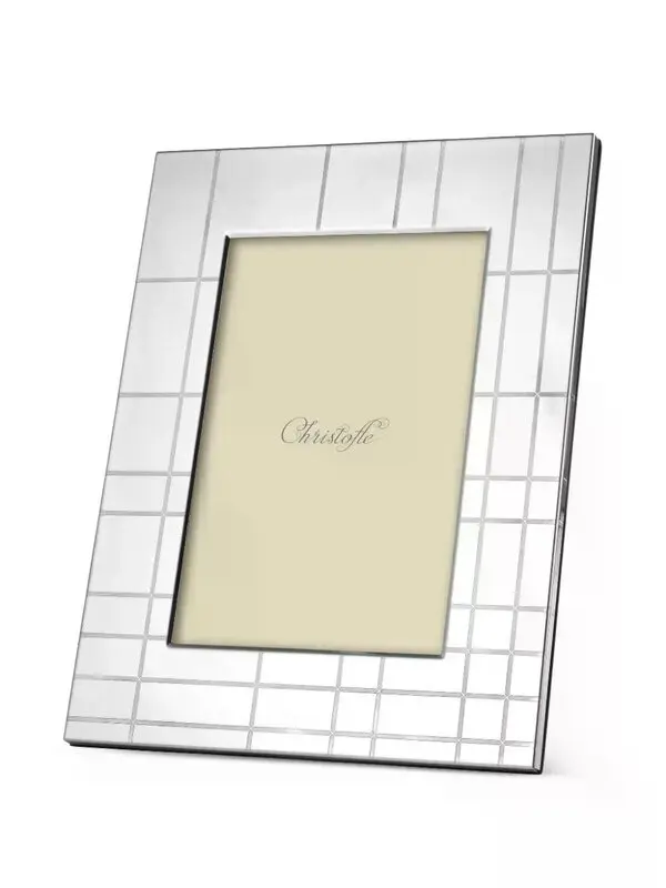 Christofle Graphik Engraved Picture Frame - Silver