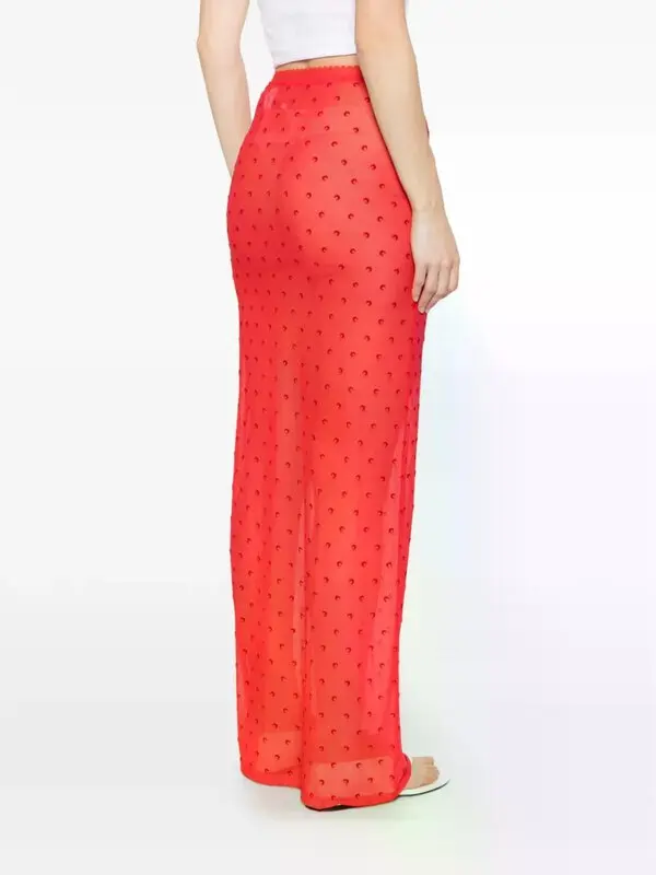 MARINE SERRE Moon Plumetis Mesh Skirt