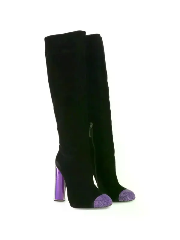 TOM FORD Beaded-toe Block-heel Boots