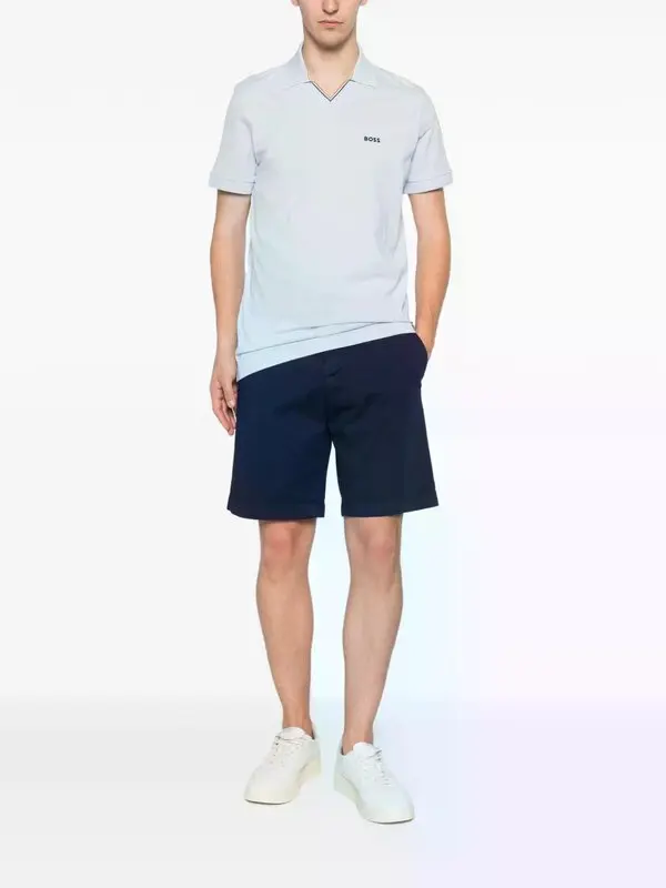 BOSS Logo-print V-neck T-shirt