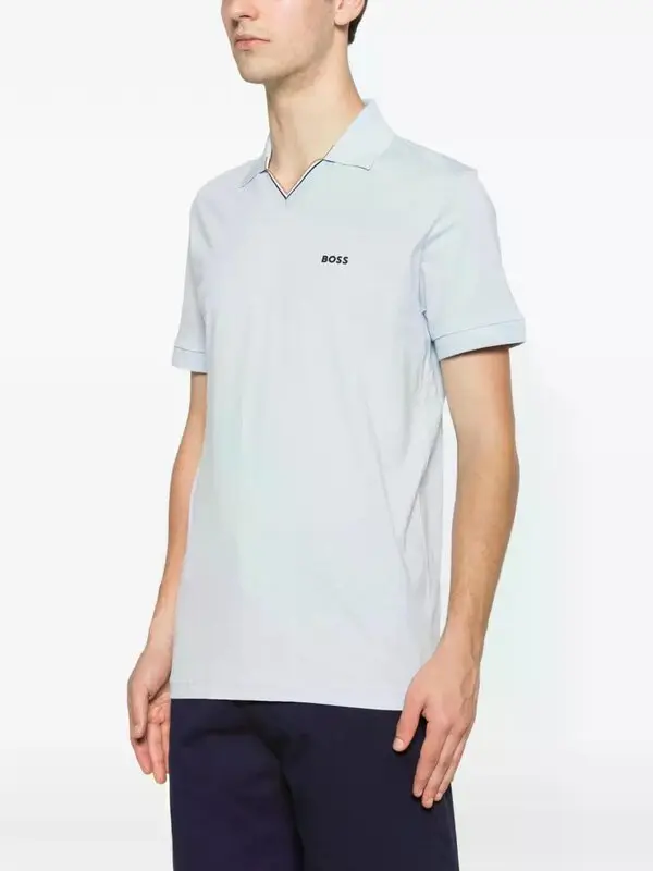 BOSS Logo-print V-neck T-shirt