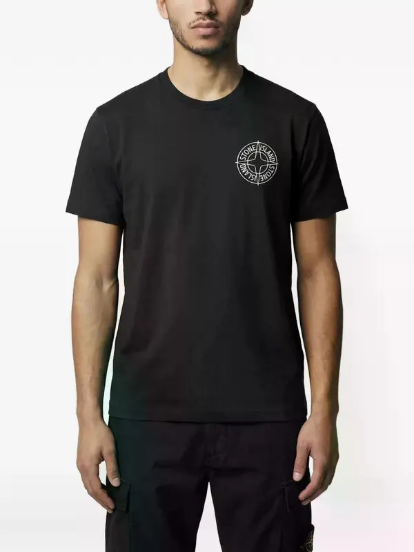 Stone Island Logo-print T-shirt - Black